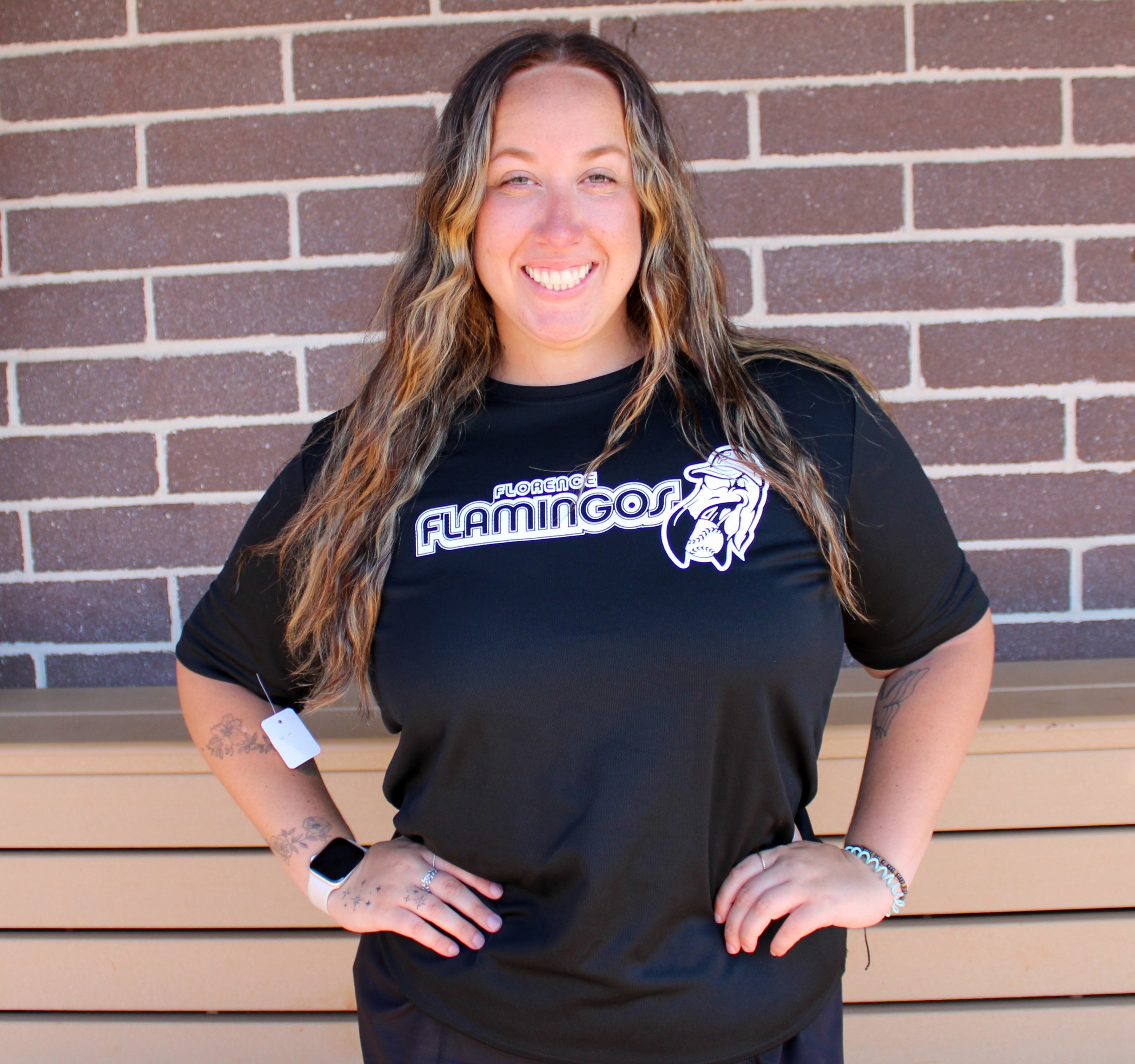 Florence Flamingos Official 2023 Black On-Field BP Top | Florence Flamingos